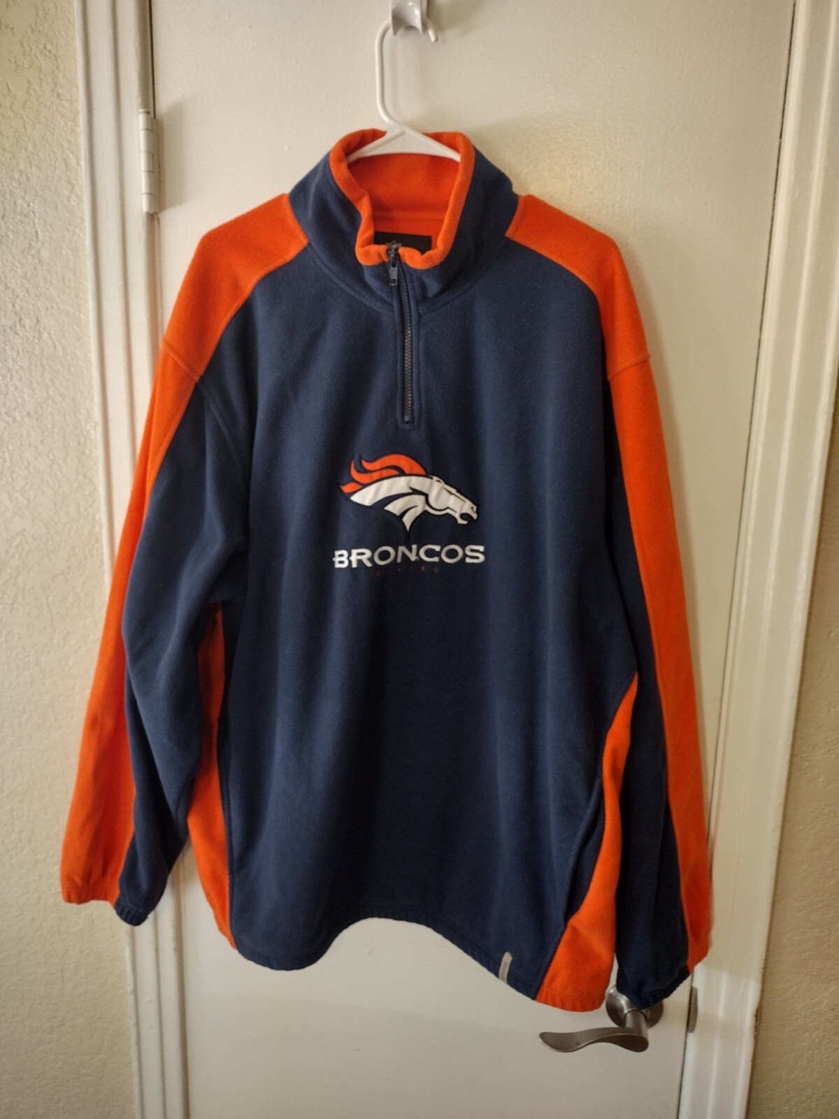 Denver Broncos Reebok Authentic NFL Team Apparel Pullover Fleece Size ...