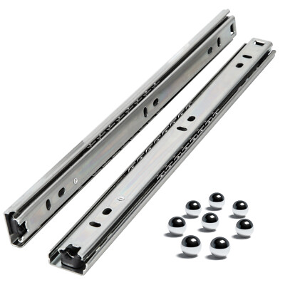27mm BALL BEARING DRAWER RUNNERS/SLIDES Cabinet 250mm-500mm Partial ...