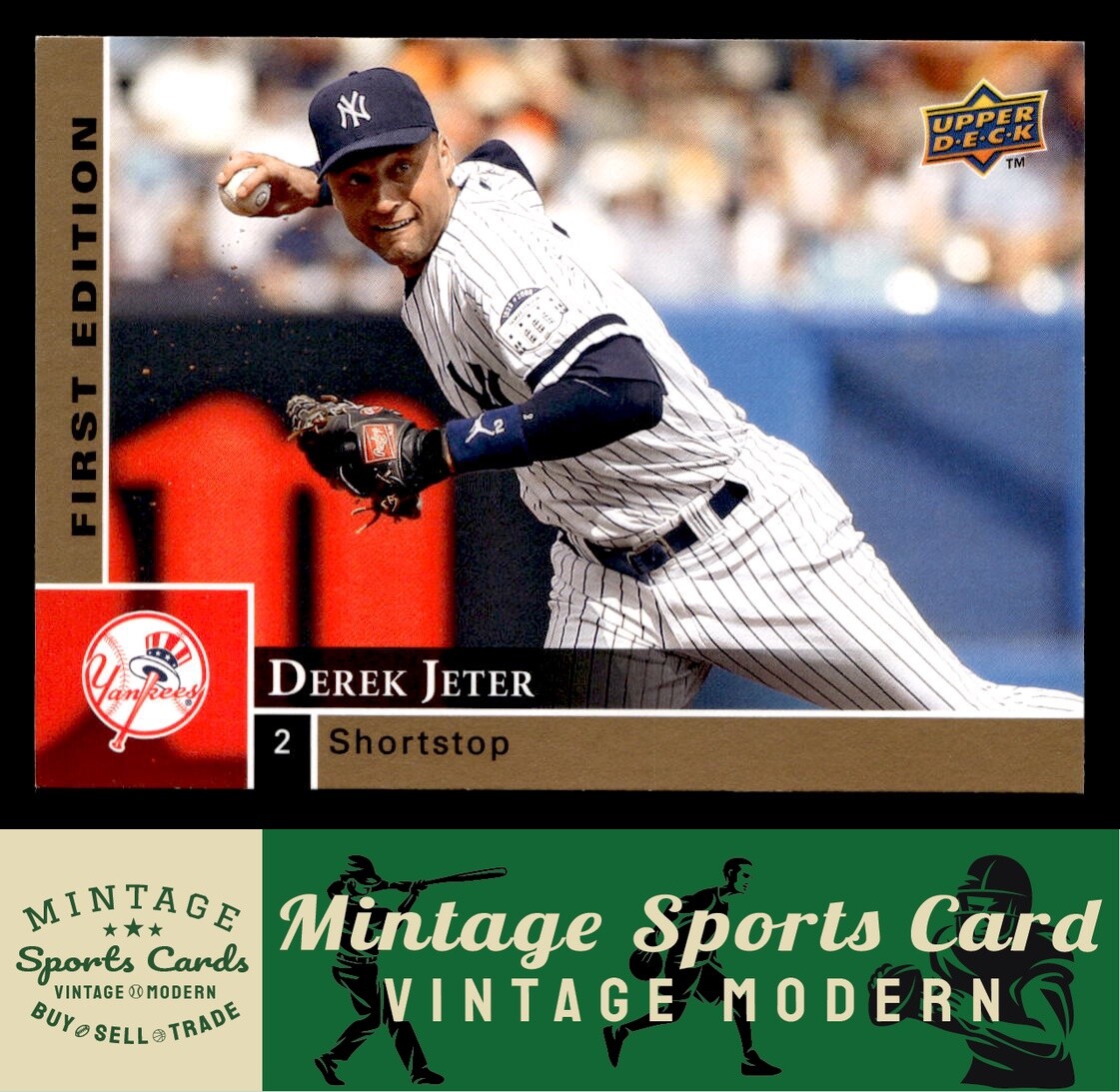 2009 Upper Deck First Edition - Derek Jeter - #201 New York Yankees | eBay