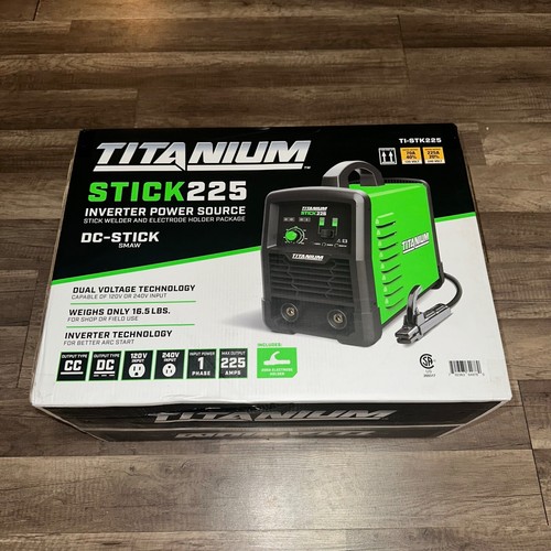 Titanium TI-STK225 Inverter Welder with Electrode Holder for sale ...