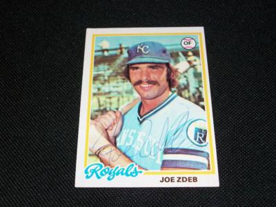 Kansas City Royals Joe Zdeb Auto Signed 1978 Topps Card #408 TOUGH N | eBay