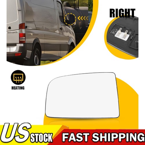 Heated Mirror Glass Right Side For Mercedes-Benz Sprinter 2500 3500 ...
