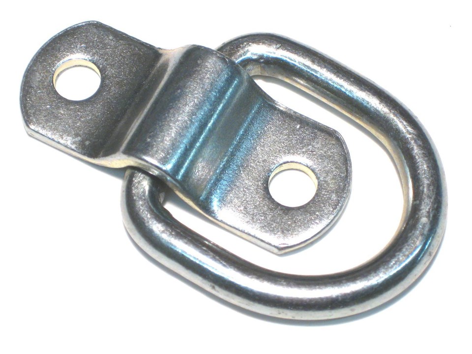 10 D Ring Tie Down Anchor Cargo Trailer Flatbed Trailer Tarp Strap Rope ...