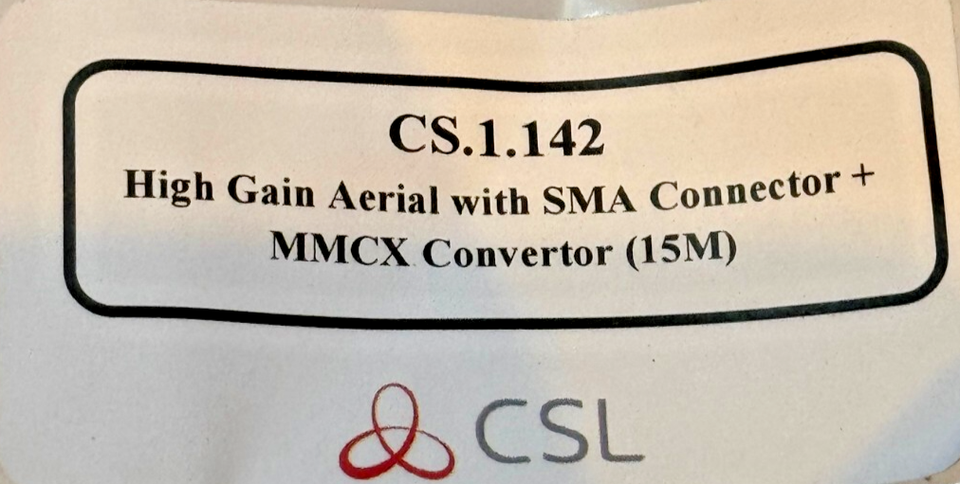 CSL 4g High Gain Outdoor Aerial with SMA Connector + MMCX Convertor ...