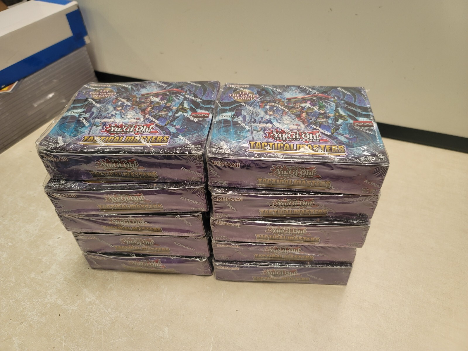 LOT OF 10 Tactical Masters Booster Box YuGiOh TCG 1st Edition Konami ...