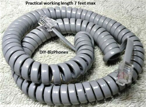 Lot Of 2 Panasonic Phone Handset Cord DBS VB 44223 V44220 Curly Coil ...