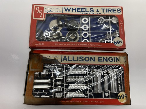 AMT Chrome Allison Engine / Wheels & Tires Competition Parts Pack #75 ...