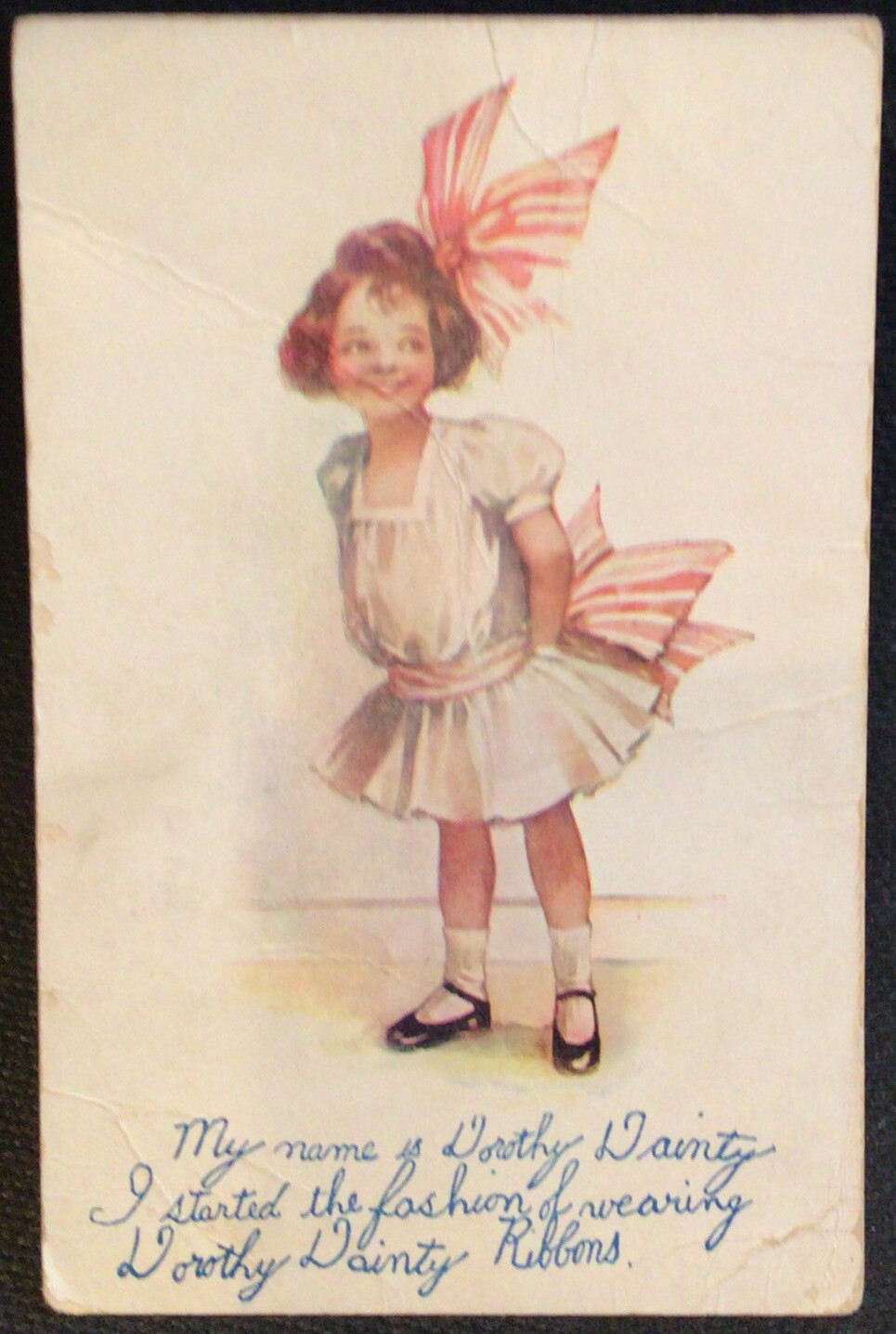 Dorothy Dainty Ribbons YOUNG GIRL Vintage Advertising Postcard | eBay