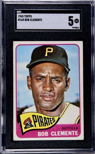 Bob Roberto Clemente 1965 Topps SGC 5 #160 Vintage - Nicely Centered ...