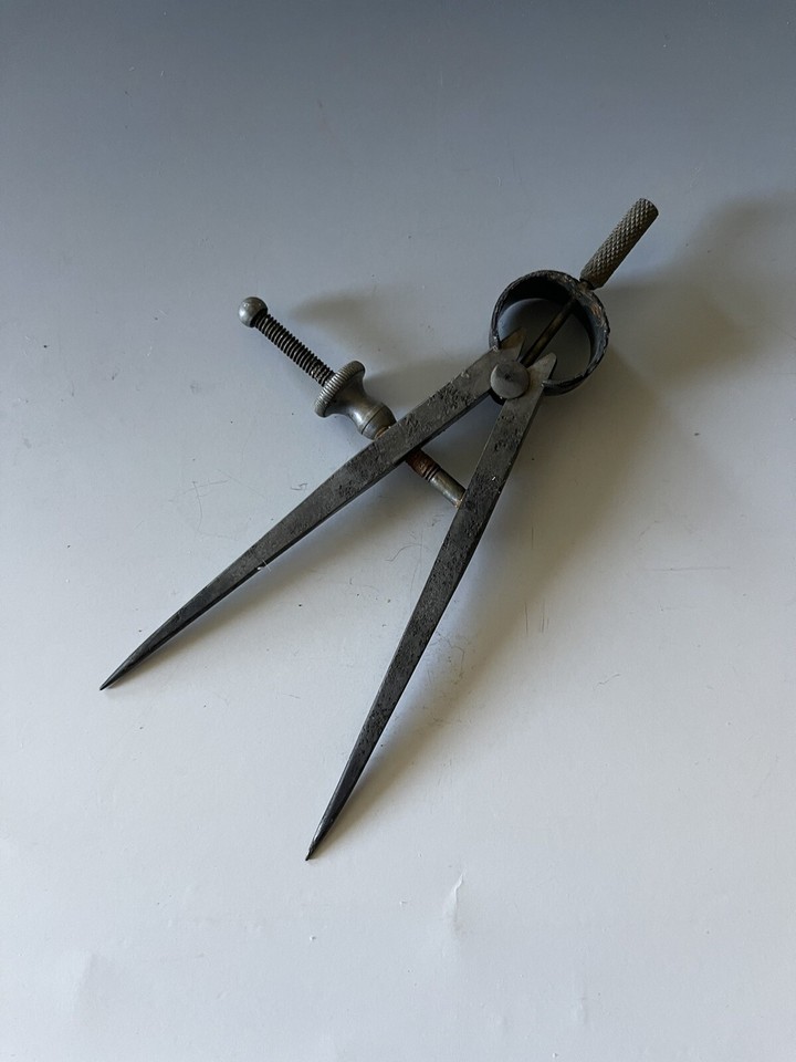VINTAGE CALIPER Machines Flat Compass THE L. S. STARRETT CO. ATHOL Mass ...