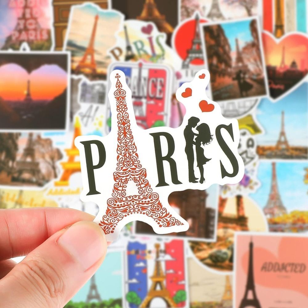 Paris Paris Stickers PG Waterproof Eiffel Tower Stickers Luggage | eBay