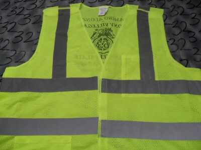 2XL NWOT Teamsters Slate 63 No Member Left Behind 100% Poly Yellow Vest ...