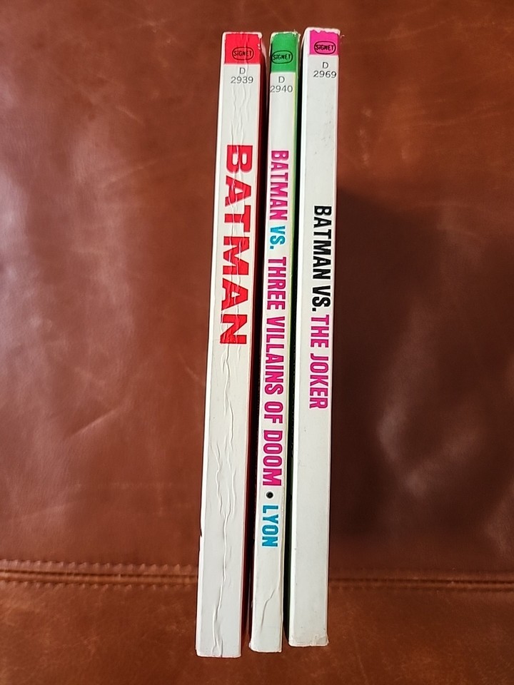 1966 Batman Signet Paperback Lot of 3 1st Print TV Adaptation 1966 ...