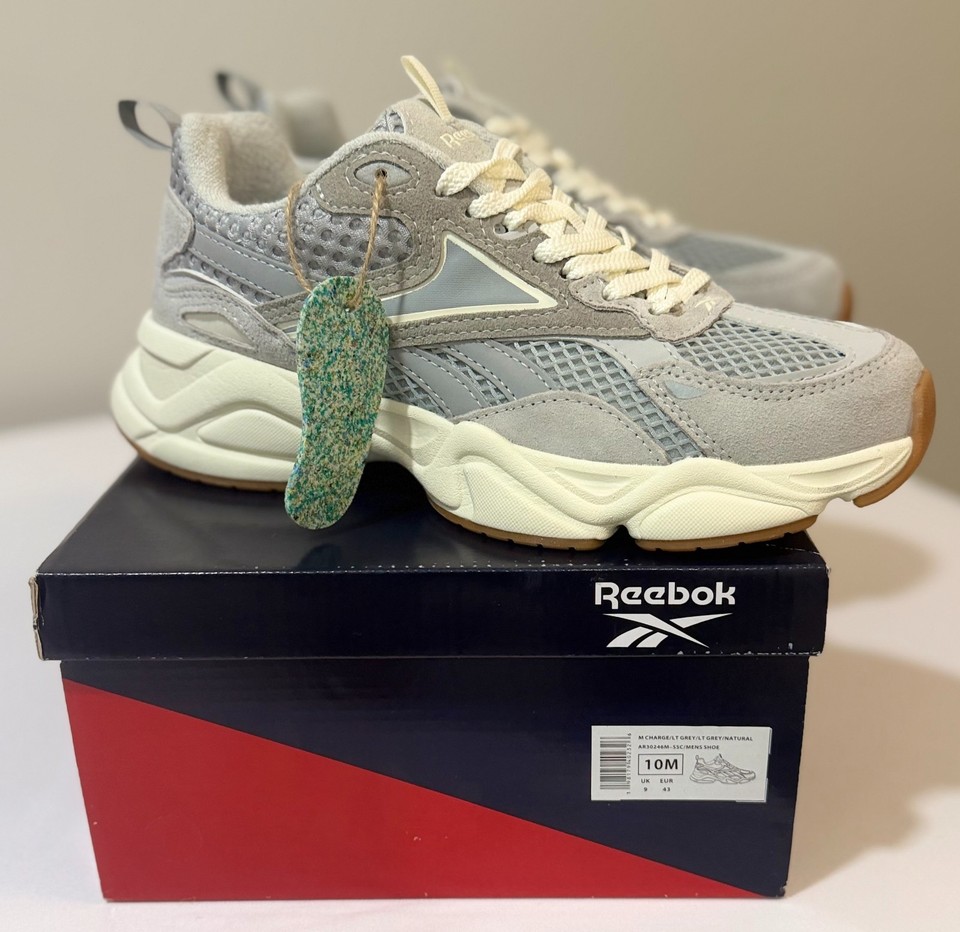 REEBOK Men's Leather Charge Athletic Sneakers, Size 10.5 DEADSTOCK | eBay