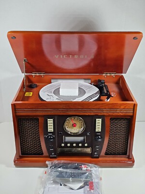 Victrola Aviator Signature Bluetooth, CD, FM, Cassette, 8-in-1 Record ...
