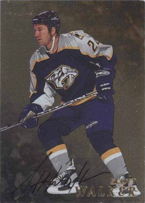 1998-99 In the Game Be A Player - Scott Walker #224 Gold Autographs (AU ...