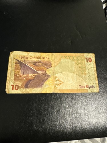 Rare QATAR Central Bank 10 Ten RIYALS note/bill/currency circulated | eBay