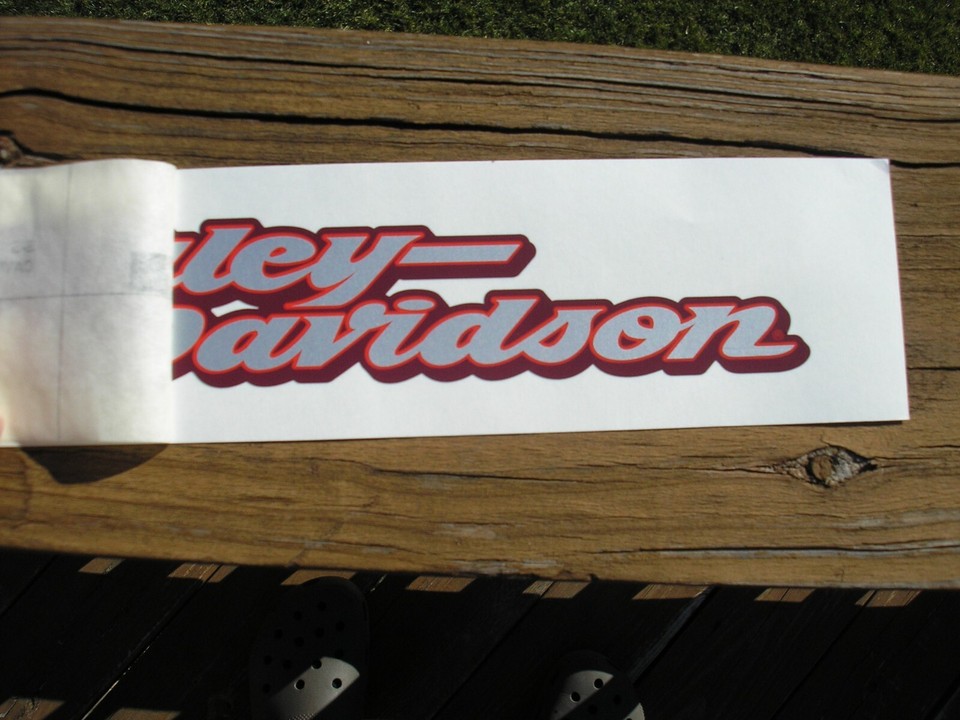 2 OEM Harley Davidson Dyna Twin Cam Fuel Gas Tank Decals 13368-04 Pair ...