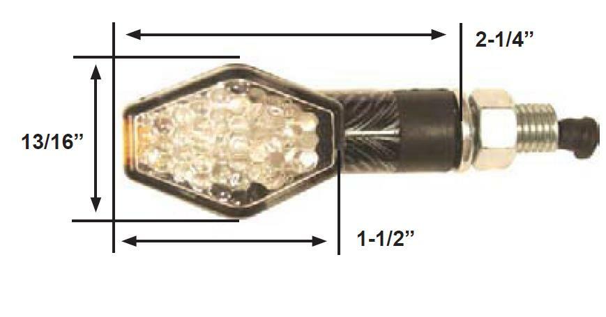 Emgo - 61-75370 - LED Diamond Signal Light, Chrome Finish for sale ...