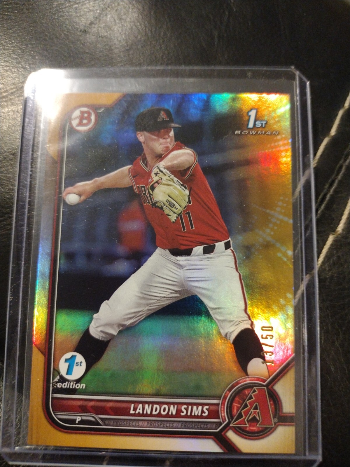 Landon Sims 2022 Bowman Draft 1st Edition Baseball Gold 13/50 | eBay