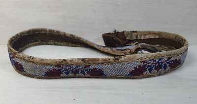 Antique Bulgarian WWI POW Beaded Handmade Beadwork Belt Beads Prisoners ...