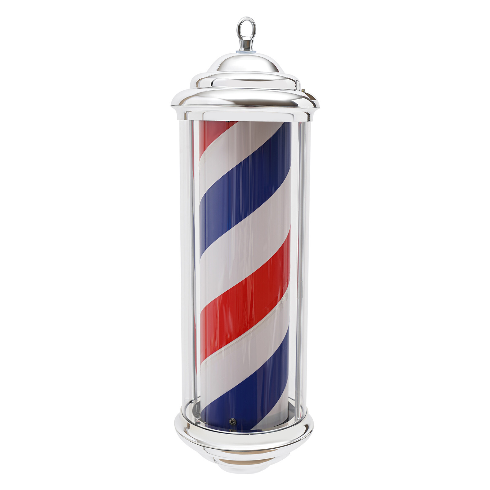 Barber Shop Pole Red Blue White Rotating Stripes Sign Hair Cutting ...