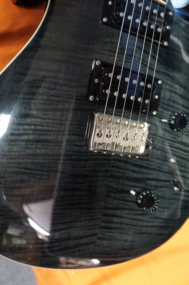 Custom Paul Reed Smith SE Electric Guitar Grey Black W/Road Runner Hard ...