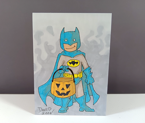 Original BATMAN Artist Sketch Card 1/1 David Icon - PSC - ACEO - ATC ...