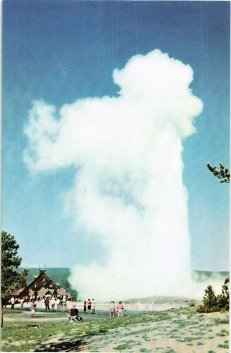 Dr Jim Stamps Postcard Old Faithful Geyser Yellowstone Park Wyoming ...