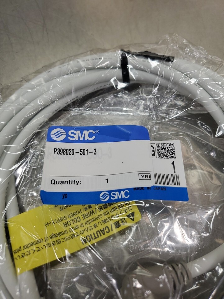 SMC P398020-501-3 PNEUMATIC REGULATOR POWER/SIGNAL CABLE, RIGHT ANGLE ...
