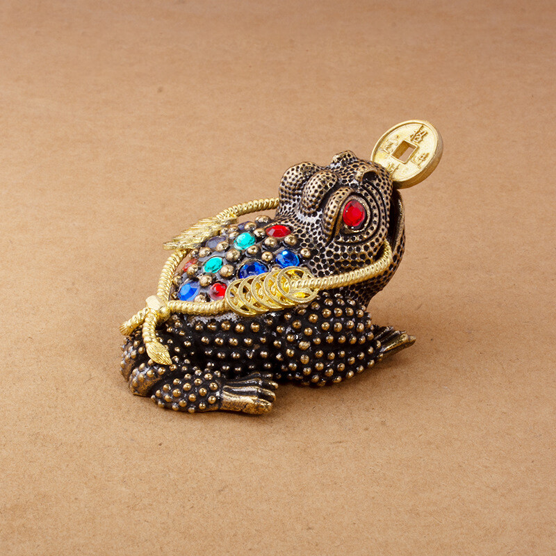 Feng Shui Toad Money Lucky Fortune Wealth Chinese Frog Toad Coin Home ...
