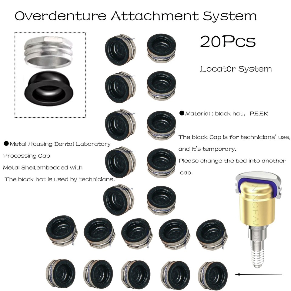 Zimmer Mis Adin Dental Locator Abutments Male Caps Tools For Ø3.5/4.5mm ...