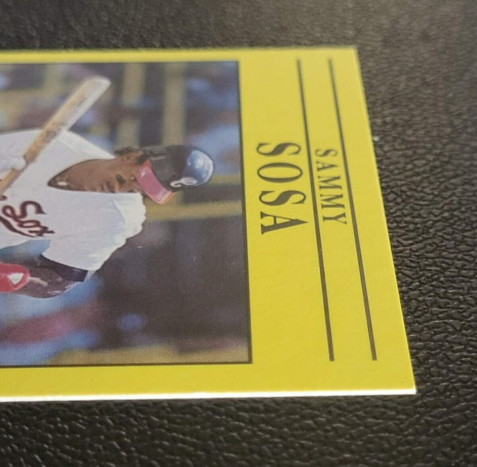 1991 Fleer - #136 Sammy Sosa DOB Error Card MINT | eBay