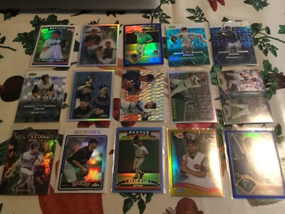 (15) Various Topps Chrome Topps Finest Baseball Cards Refractors | eBay