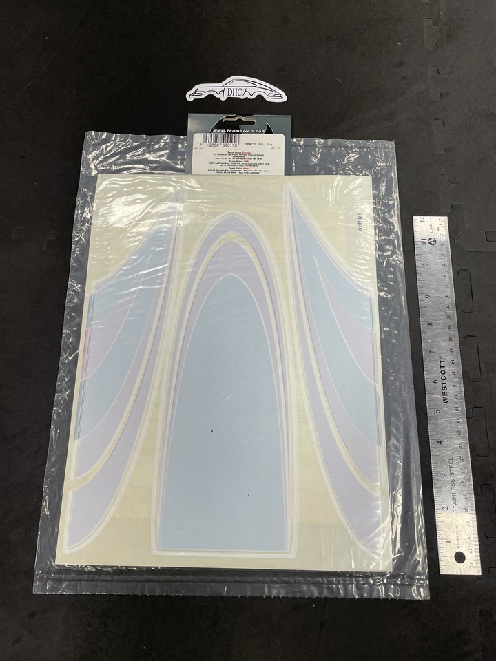 Team Orion Vintage RC internal decal sheet # 59015 Spitfire red/blue | eBay