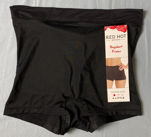 Red Hot Spanx Boyshort Primer Black M New | eBay