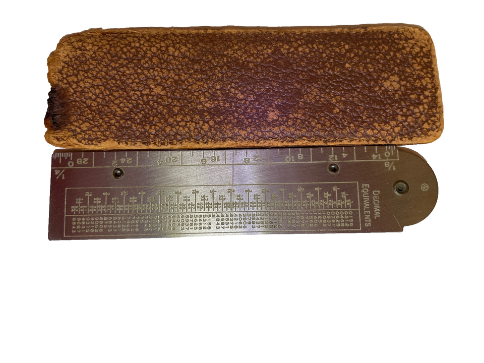 Vintage "The Executive Pocket Pal" Folding Ruler & ADVERTISING on ...