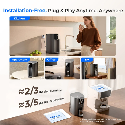 Waterdrop CoreRO Countertop Reverse Osmosis System Instant Hot Water ...