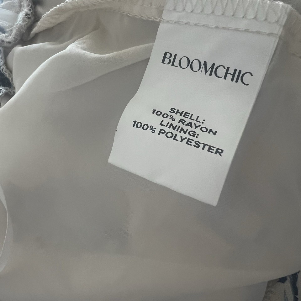 NWT BLOOMCHIC Aztec Design Wide Leg PANTS NEW Size 10 Blue Cream Red ...