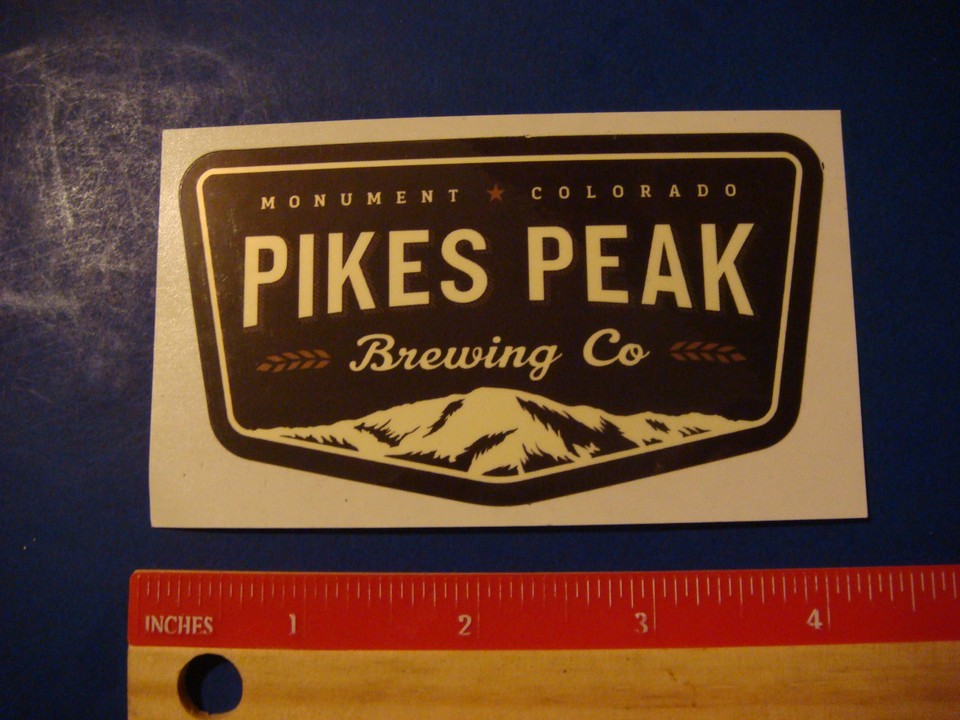 BEER Sticker ~*~ PIKES PEAK Brewing Company ~*~ Monument, Colorado ...