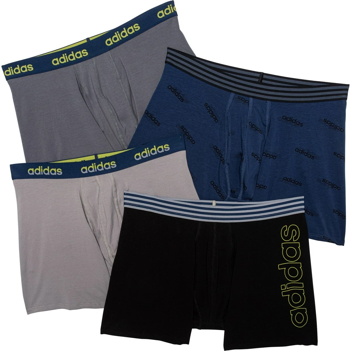 Men's Adidas 4-pack Performance Cotton Stretch Boxer Briefs Online | www.abinandanainfra.com