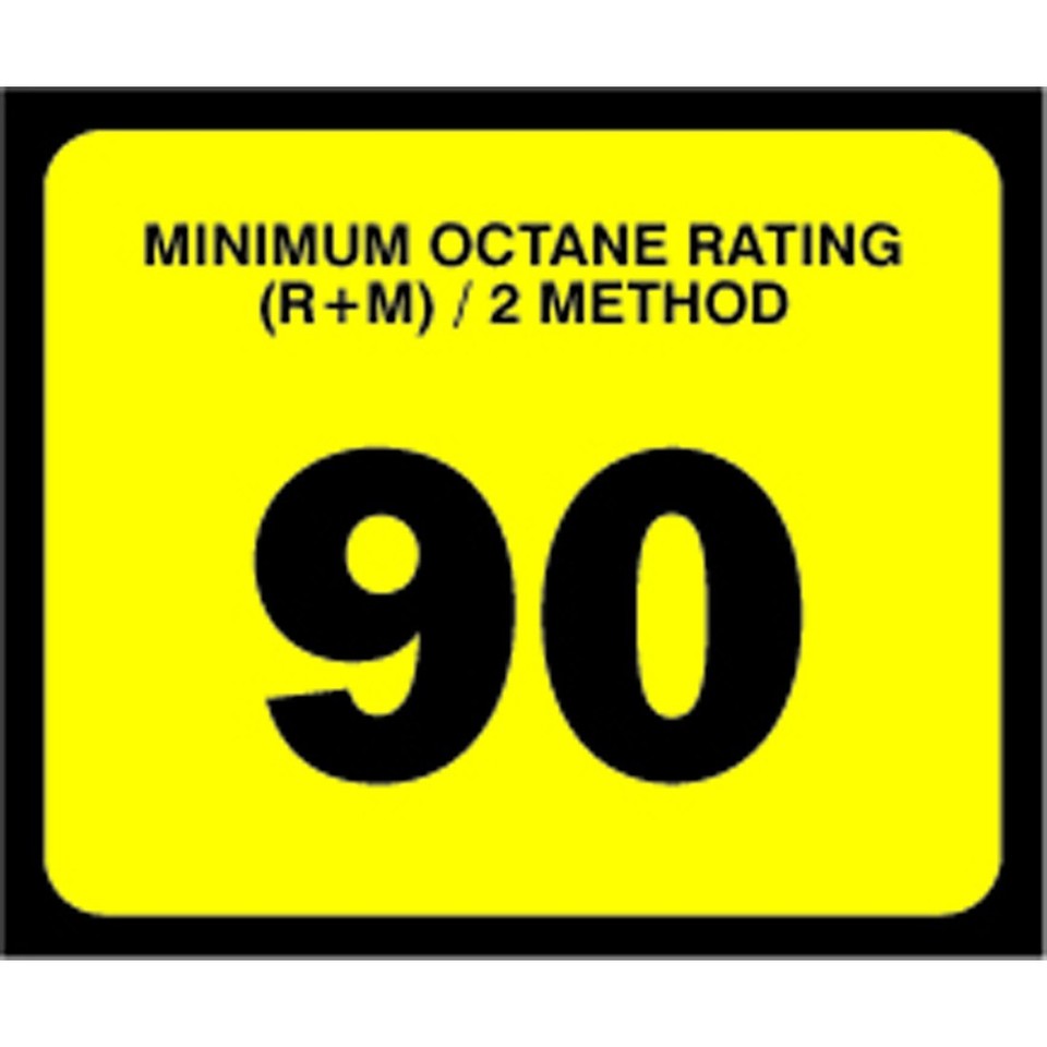 NEW Fuel Pump Octane Decal Sticker Garage Toolbox Gas Jetski Boat ...