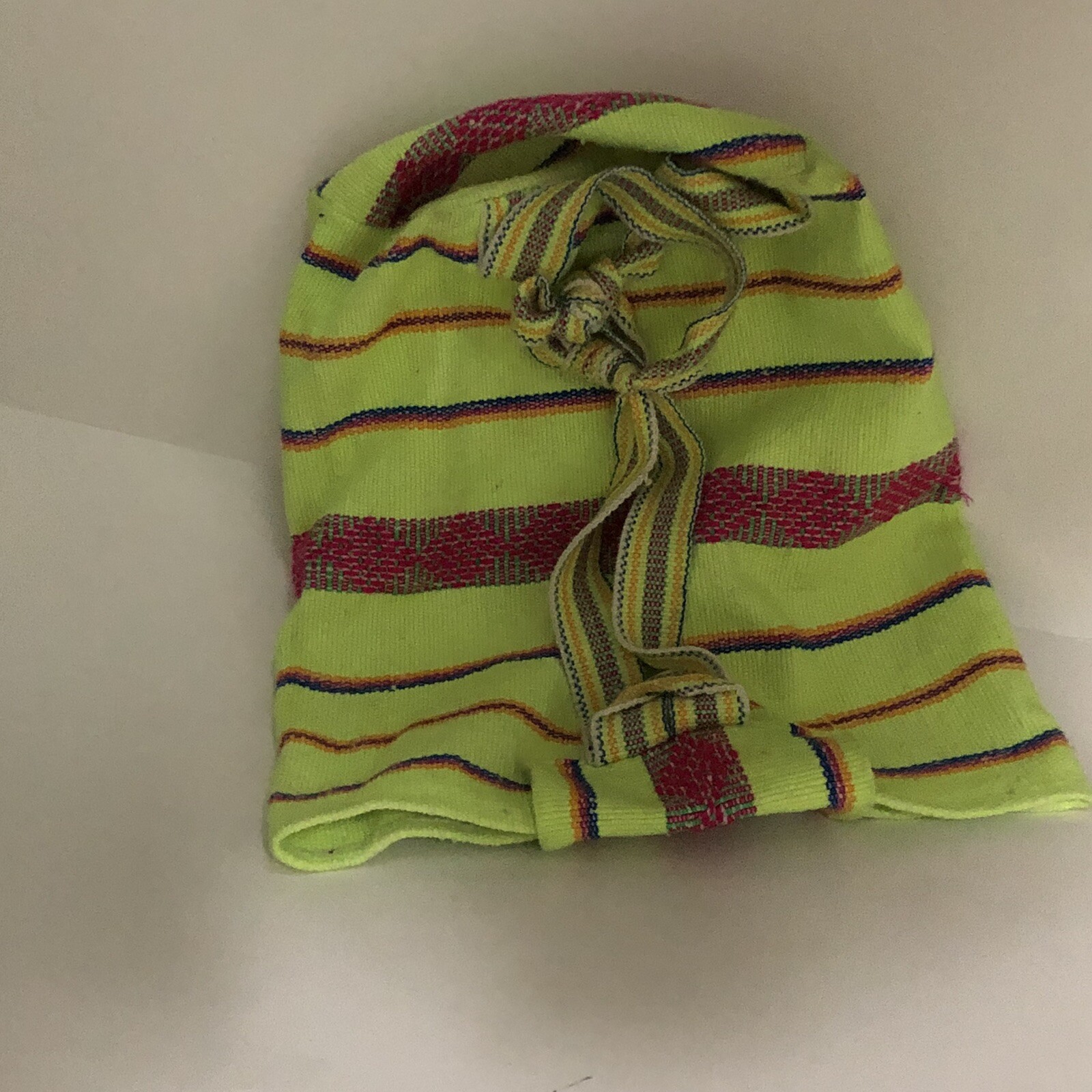 Hippie Book bag Neon Green, pink, Blue, Orange 15W x 18L | eBay