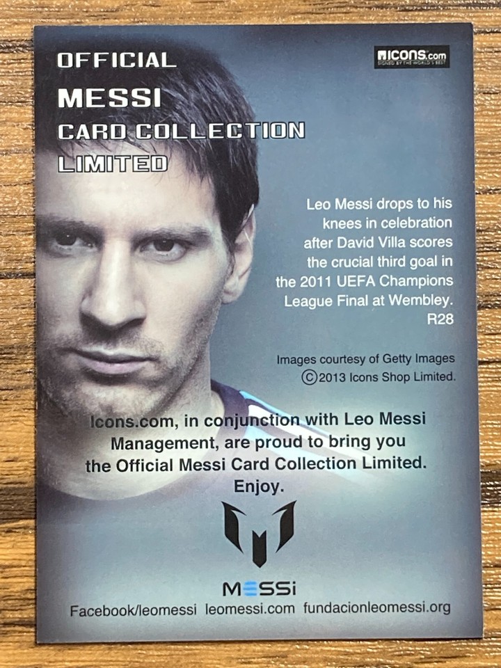 Icons Official Leo Messi Card Collection Limited Trading Card R28 2013 ...