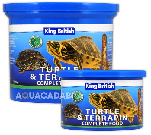KING BRITISH TURTLE & TERRAPIN COMPLETE FOOD PELLETS SHRIMPS KRILL ...