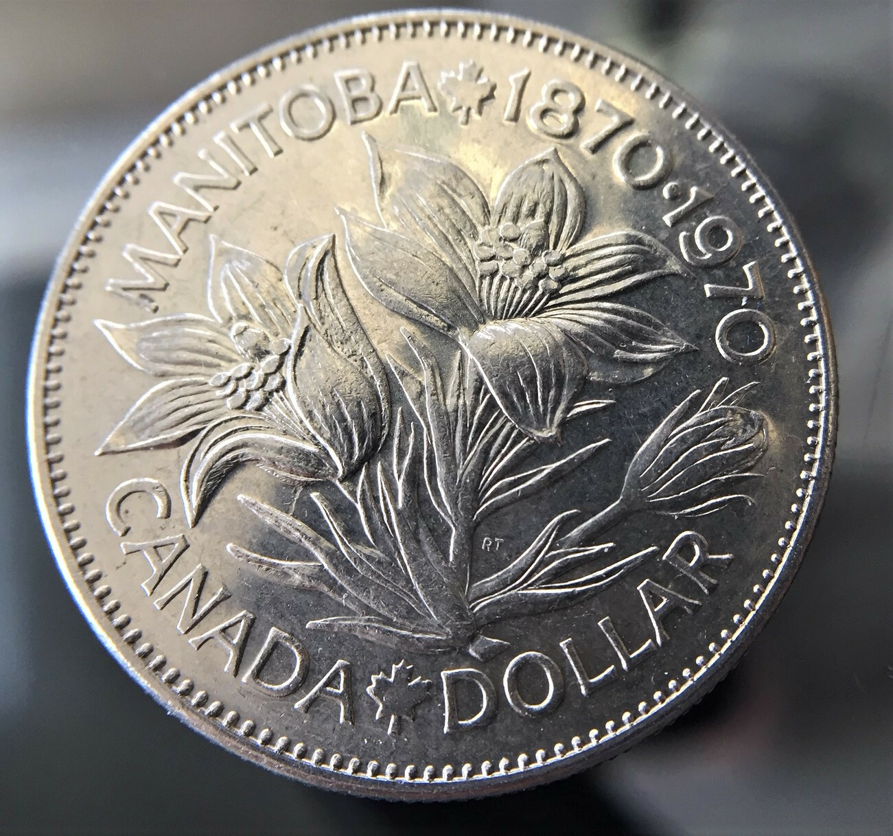 1970 Canadian Dollar Coin, Manitoba Centennial PLUS 1970 School Token ...