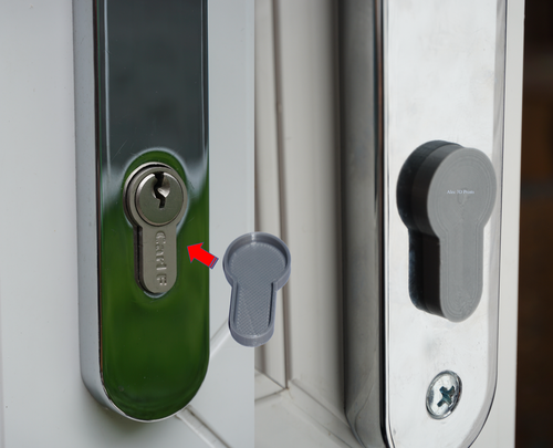 2 x Keyhole Draught Stopper Lock Draft Cap Lock Draught Excluder ...