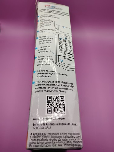 Genie GUK-R Wireless Universal Garage Door Opener Keypad, Compatible ...