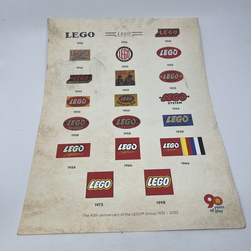Lego 90th Anniversary Art Print Poster 90 Years Of Play DAMAGED | eBay