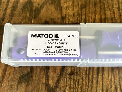 Matco Tools 4 Piece Hook and Pick Set Purple HP4PRC | eBay